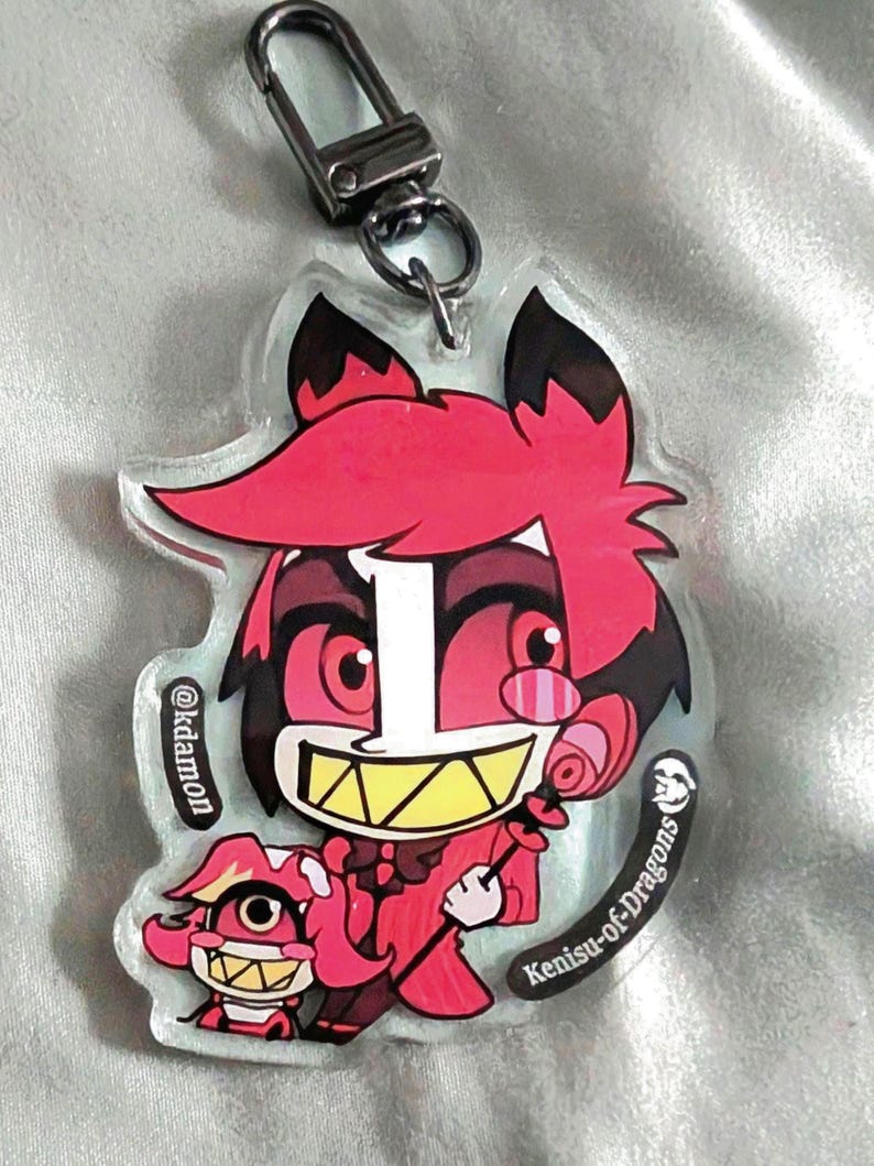 Alastor Keychain -HAZBIN HOTEL - Etsy
