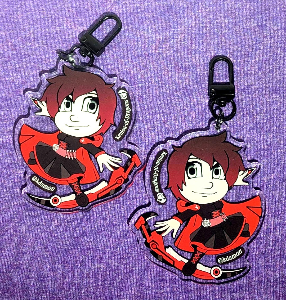 RWBY Keychain + 1 Free Mystery Sticker - Etsy