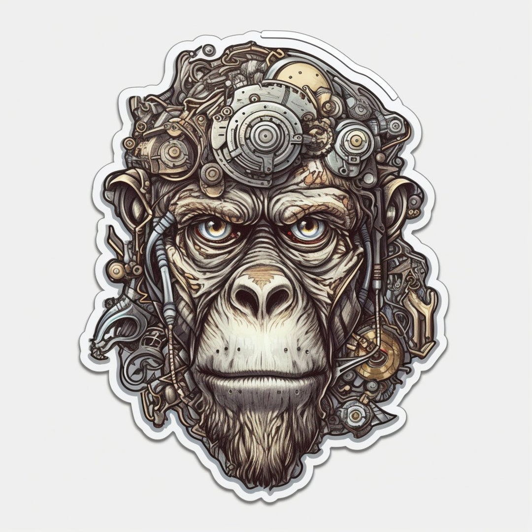 Steampunk Gorilla Available in Multiple Sizes Glossy Finish High ...