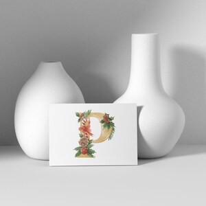 Watercolor Golden Christmas Alphabets Letters Clipart | High-quality ...