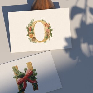 Watercolor Golden Christmas Alphabets Letters Clipart | High-quality ...