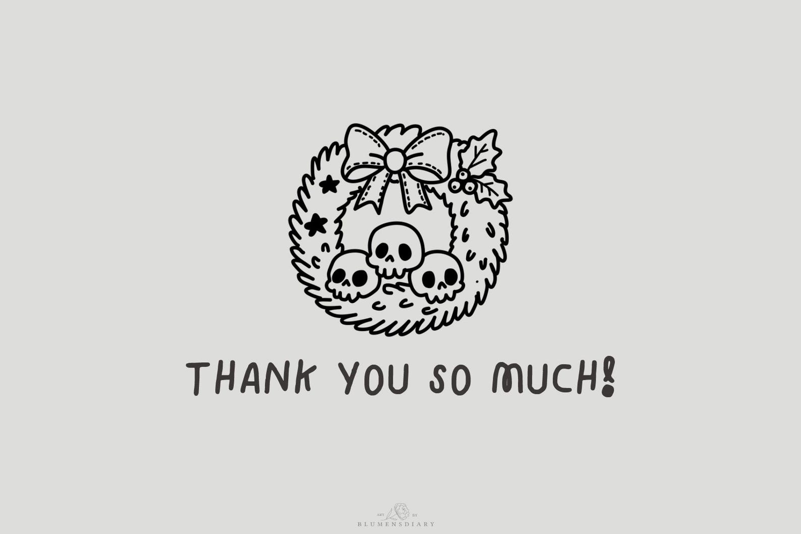 Hand Drawn Goth Christmas Clipart | Skull, Ghost (PNG, SVG, EPS) - Etsy
