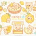 Kawaii Bear Lemon Delights Clipart -20 High-quality Pngs Illustration ...