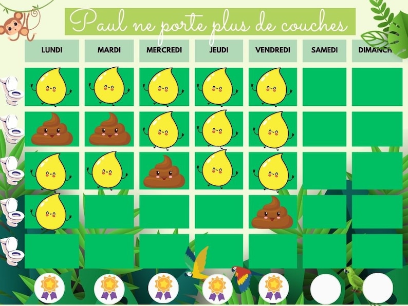 Potty Training Chart, Motivation: “I No Longer Wear Diapers” - Etsy