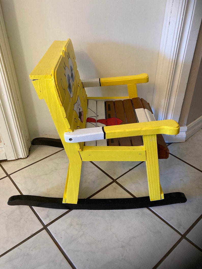 Kids Sponge Bob Rocking Chair - Etsy