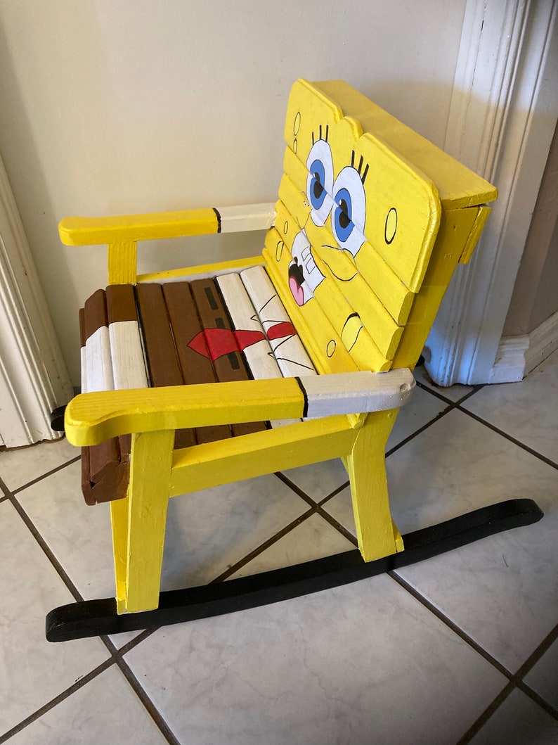 Kids Sponge Bob Rocking Chair - Etsy