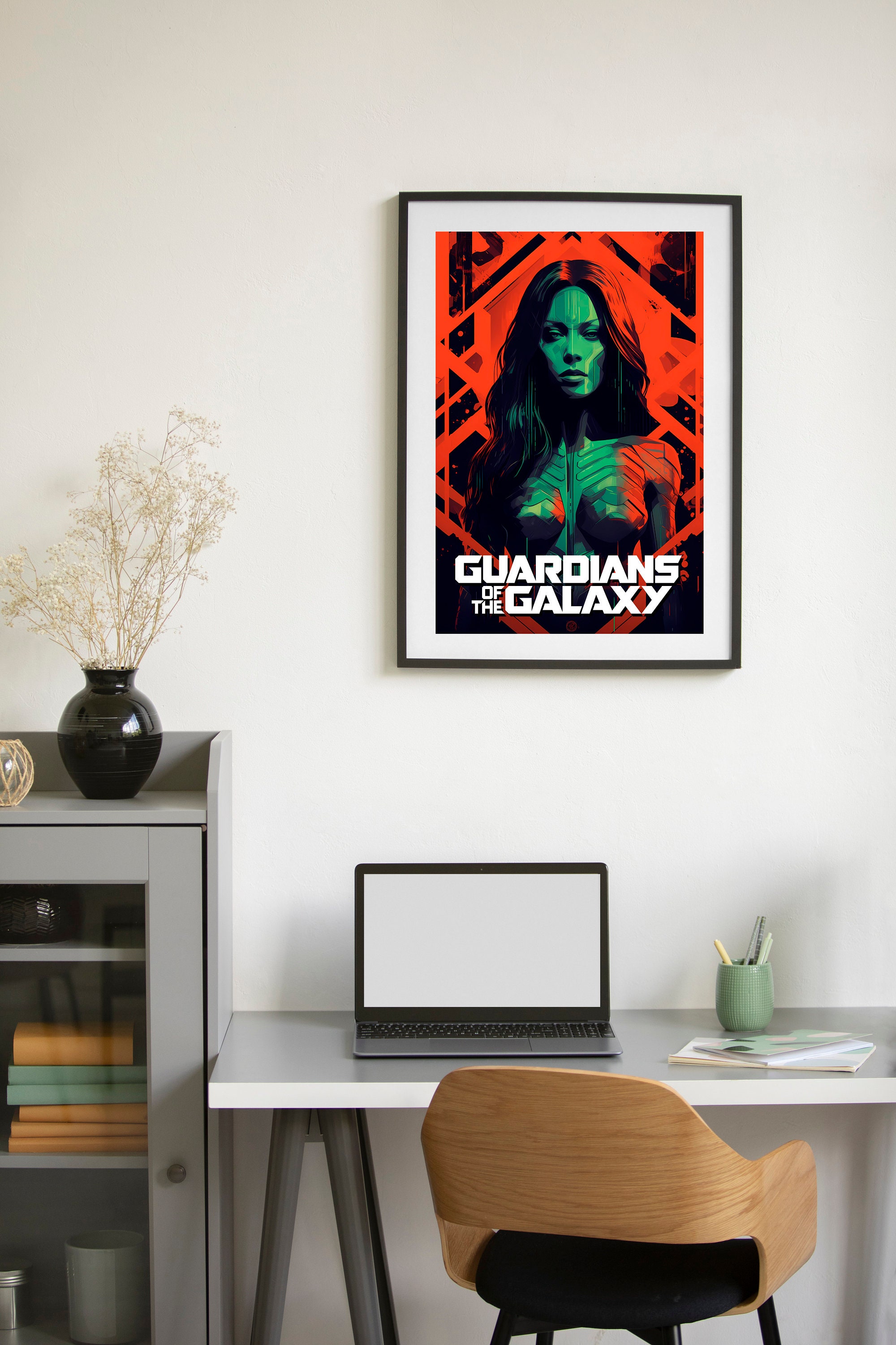 Guardians of the Galaxy Artwork / Gamora Print / Movie Posters / Office ...