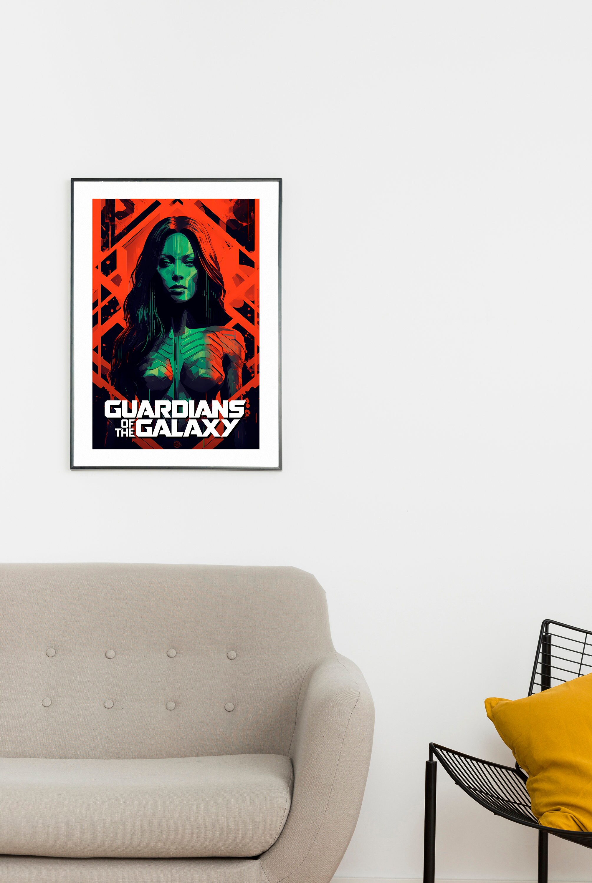 Guardians of the Galaxy Artwork / Gamora Print / Movie Posters / Office ...