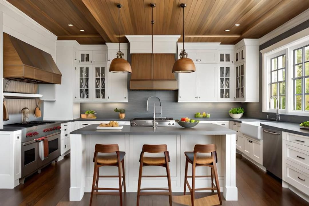 Zoom Virtual Background Kitchen Scene Dining Background - Etsy Australia