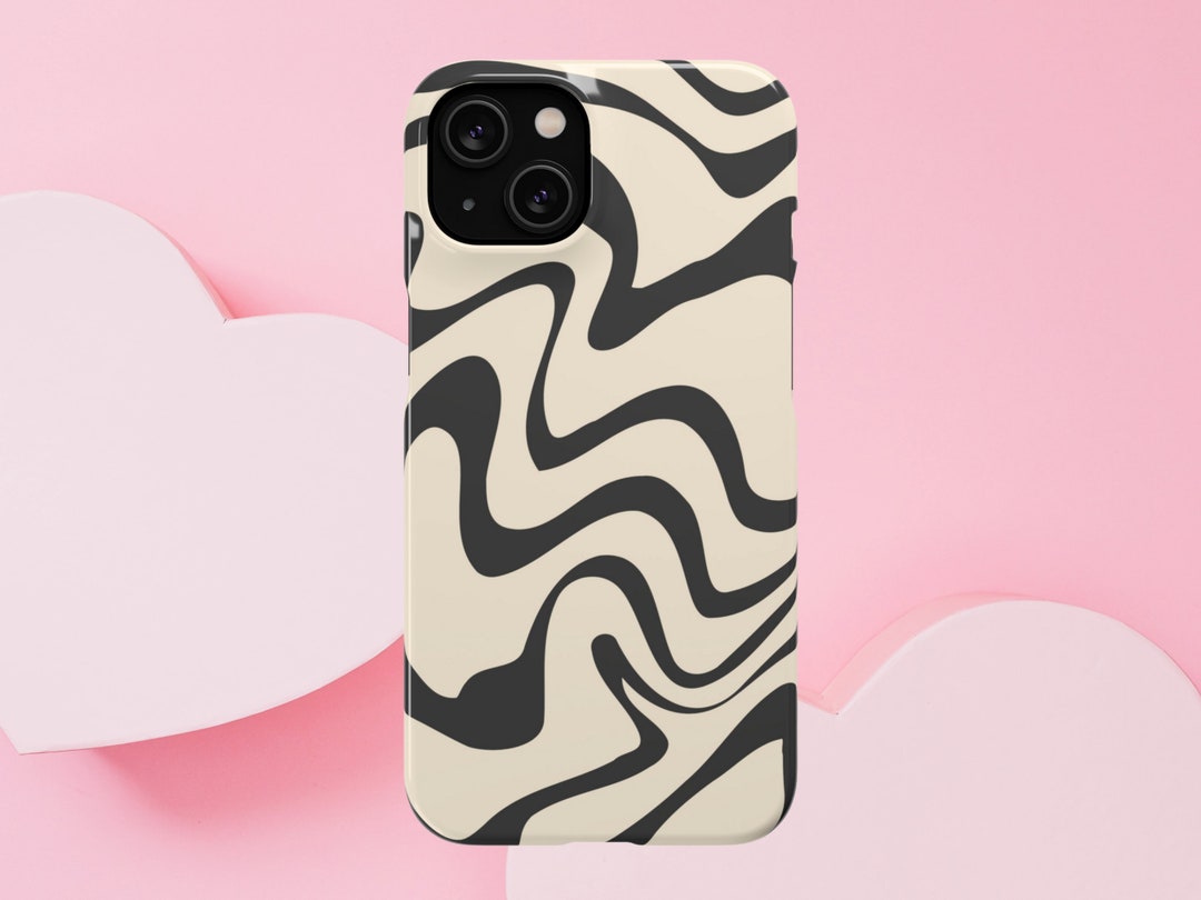 Y2K Swirl Monochrome Marbled Pattern Apple iPhone Snap Case - Etsy