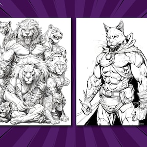 Heroic Beasts: Superhero Animal Coloring Book, Action-packed Adventures ...