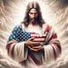 Jesus Praying Over the United States While Holding Her in His Hands ...