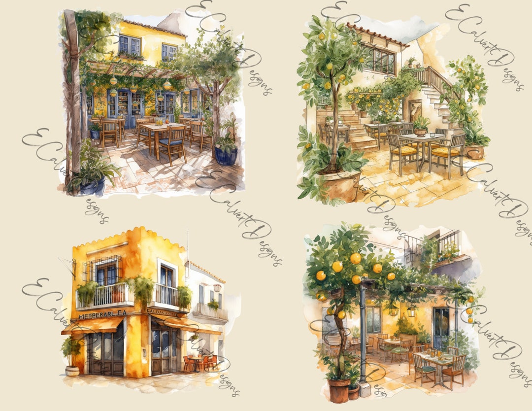 BUNDLE AND SAVE 1.98 2 Bistro Coaster Digitals for Rice Paper Decoupage ...