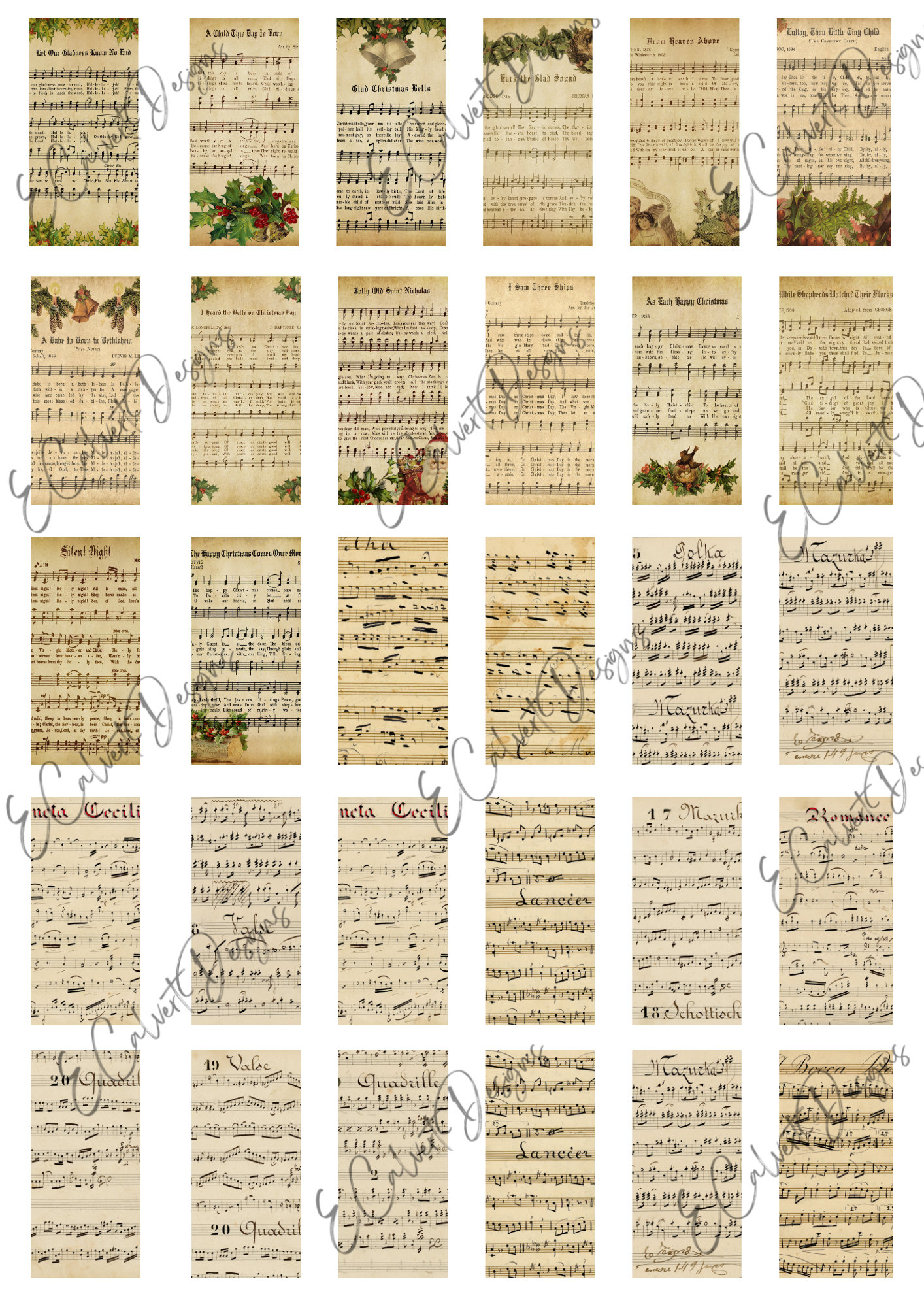 8.5 X 11 Collage Sheet, Domino Images 1X2 Digital Instant Download ...