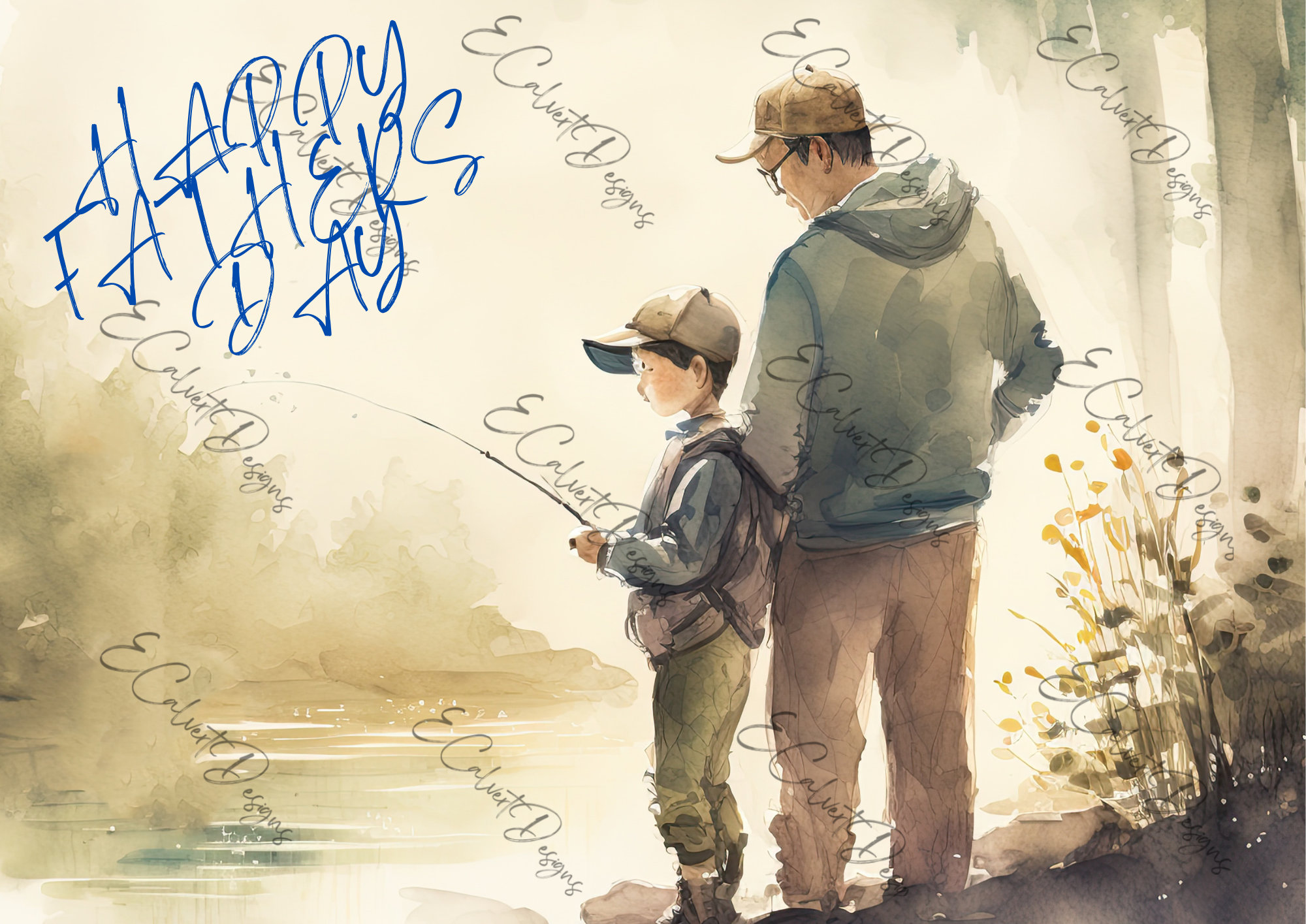 BUNDLE AND SAVE 9.95 5 Happy Father's Day Fishing Digital Designs ...