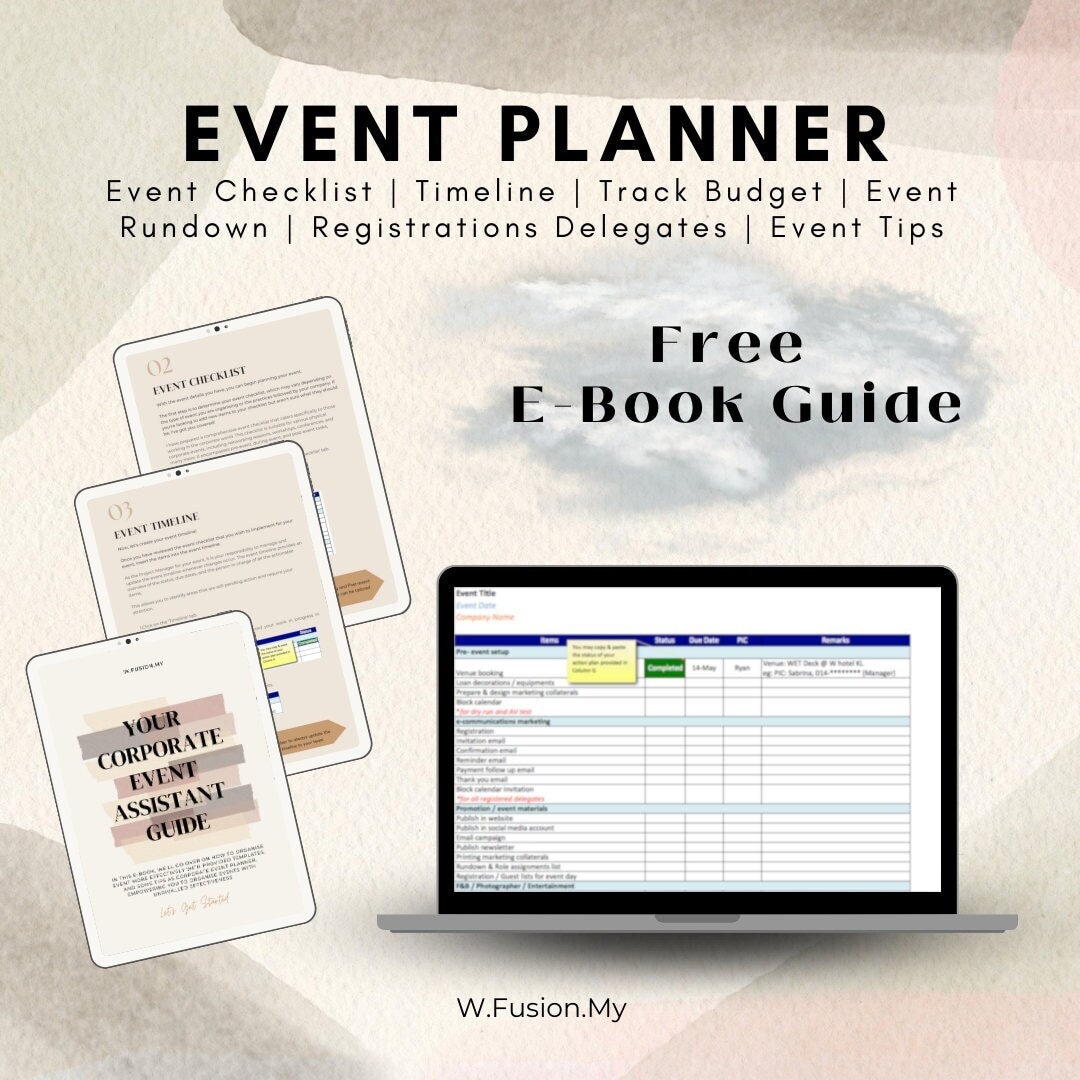 Corporate Event Planner Guide and Templates Event Planning Event ...