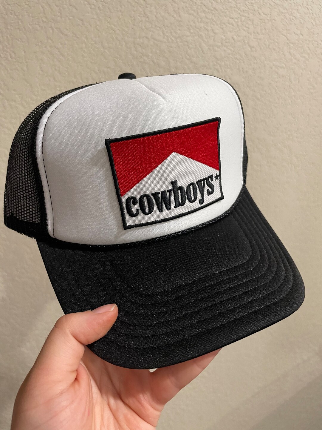 Cowboys Western Trucker Hat - Etsy
