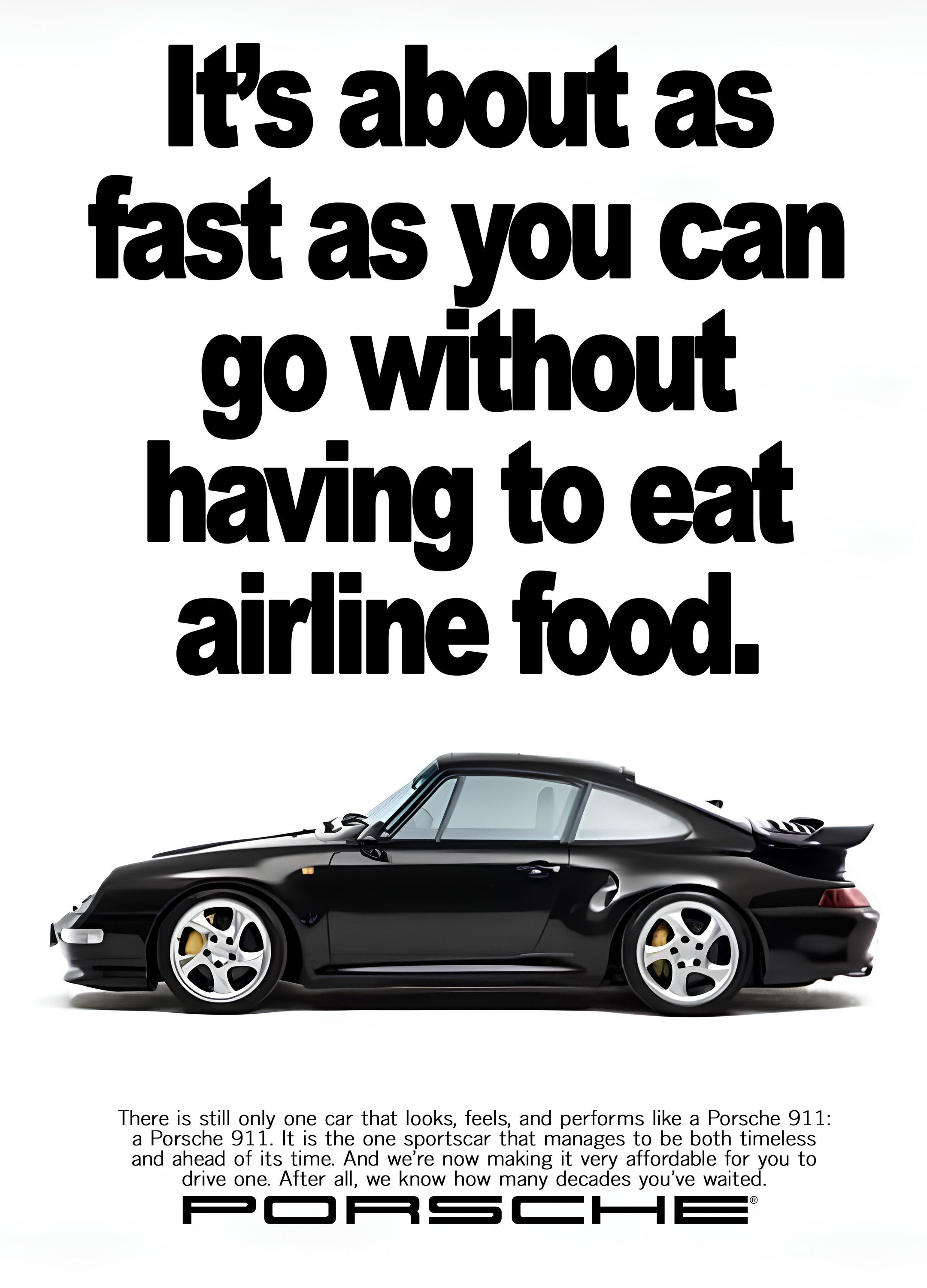 Porsche 911 Turbo It's About as Fast as porsche car Poster-wall Art ...