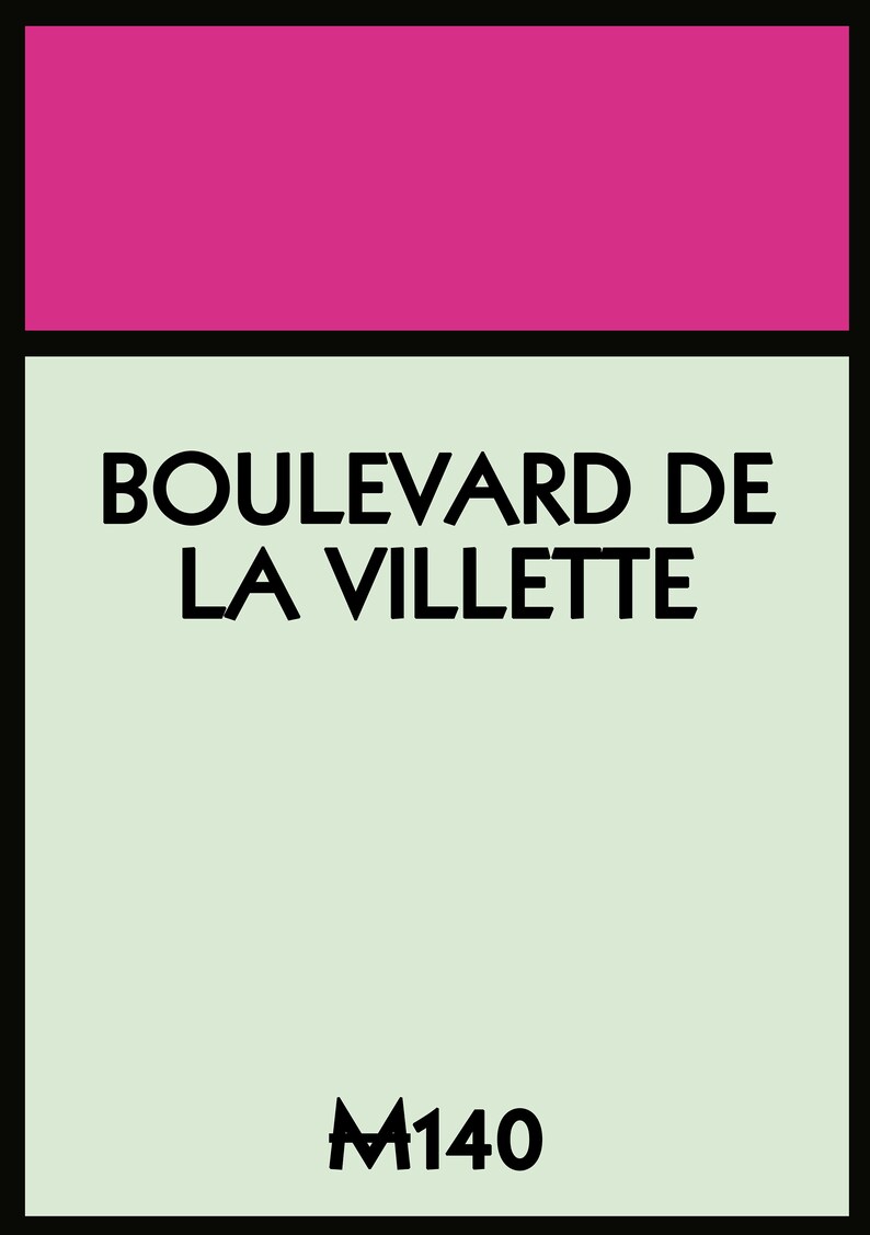 Set of 3 Minimalist Monopoly Card Collection, Monopoly Poster, Board ...