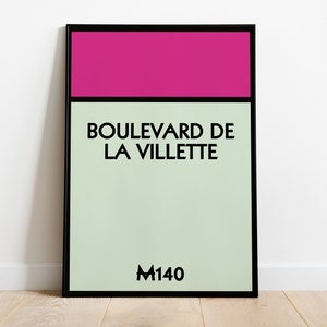 Set of 3 Minimalist Monopoly Card Collection, Monopoly Poster, Board ...