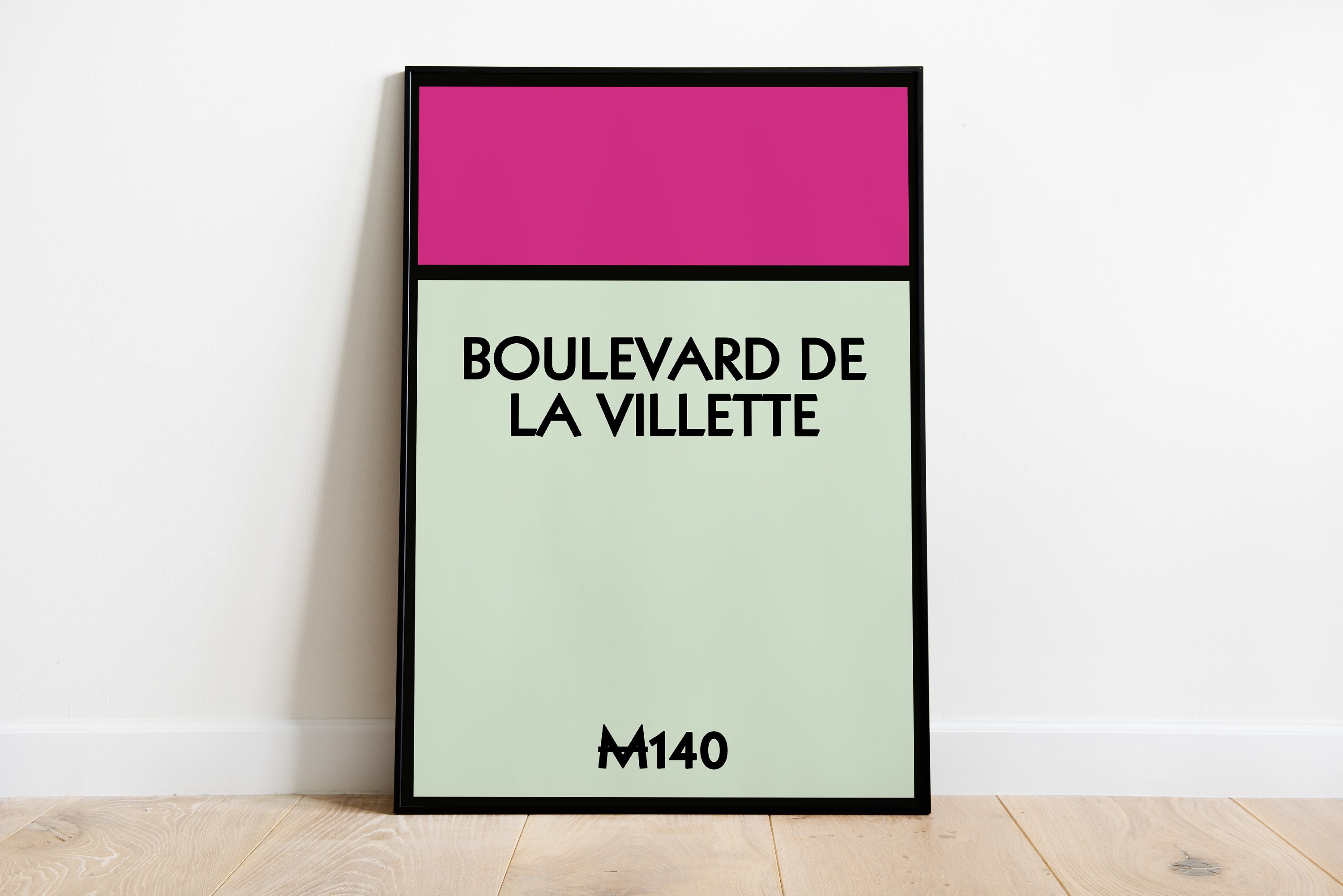Set of 3 Minimalist Monopoly Card Collection, Monopoly Poster, Board ...