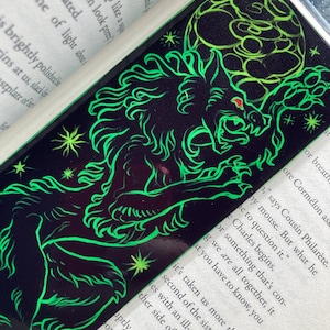 Werewolf Bookmark, Collectible Laminated Art Bookmark, Horror Fan Gift ...