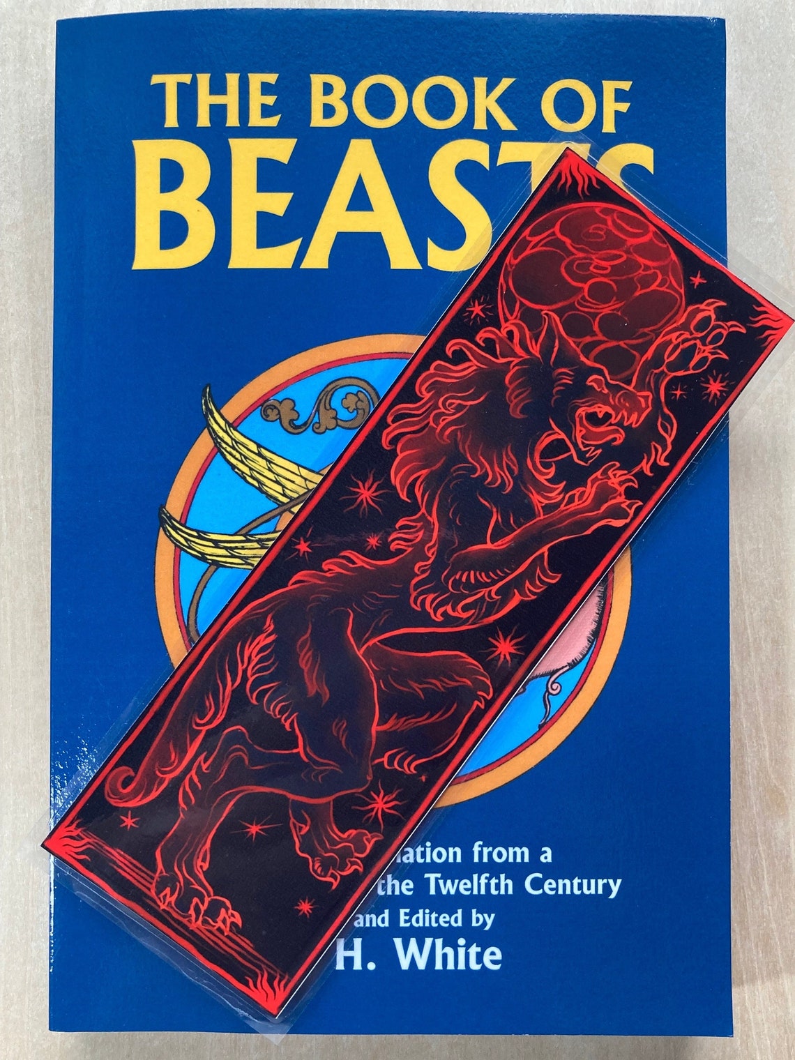 Werewolf Bookmark, Collectible Laminated Art Bookmark, Horror Fan Gift ...