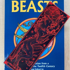 Werewolf Bookmark, Collectible Laminated Art Bookmark, Horror Fan Gift ...