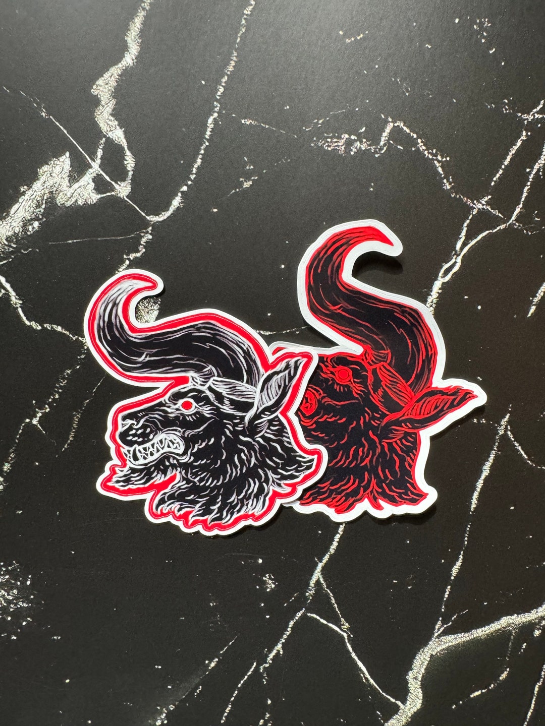 Nosferatu Zodd Sticker, Dark Fantasy Demon Decal, Vinyl Waterproof ...
