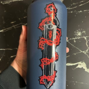 Dragonslayer Sword Sticker, Guts’ Sword Waterproof Vinyl Sticker, Dark ...