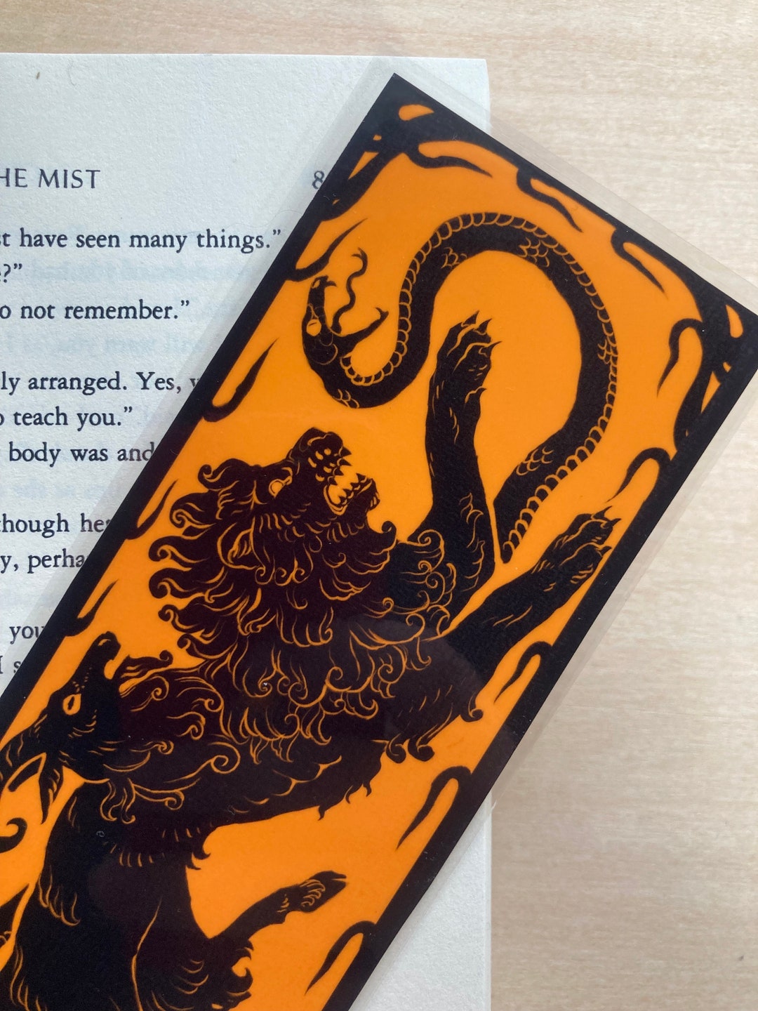 Chimera Bookmark - Waterproof Laminated Bookmark, Ancient Greek Fantasy ...