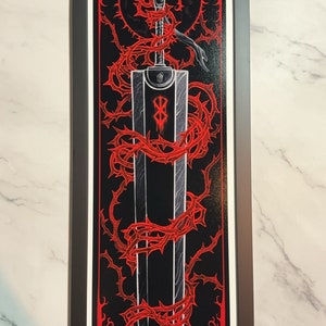 Dragonslayer Sword Vertical Art Print - Guts' Sword Anime Manga Wall ...