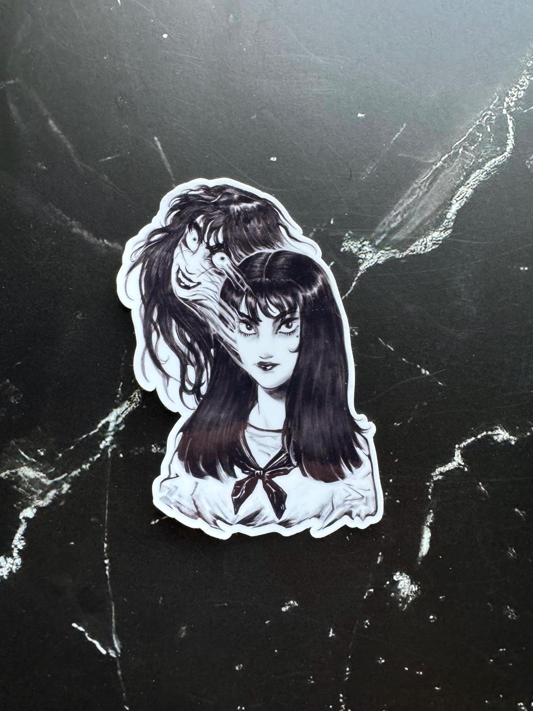 Ghost Girl Tomie Sticker, Gothic Japanese Horror Manga UV Resistant ...