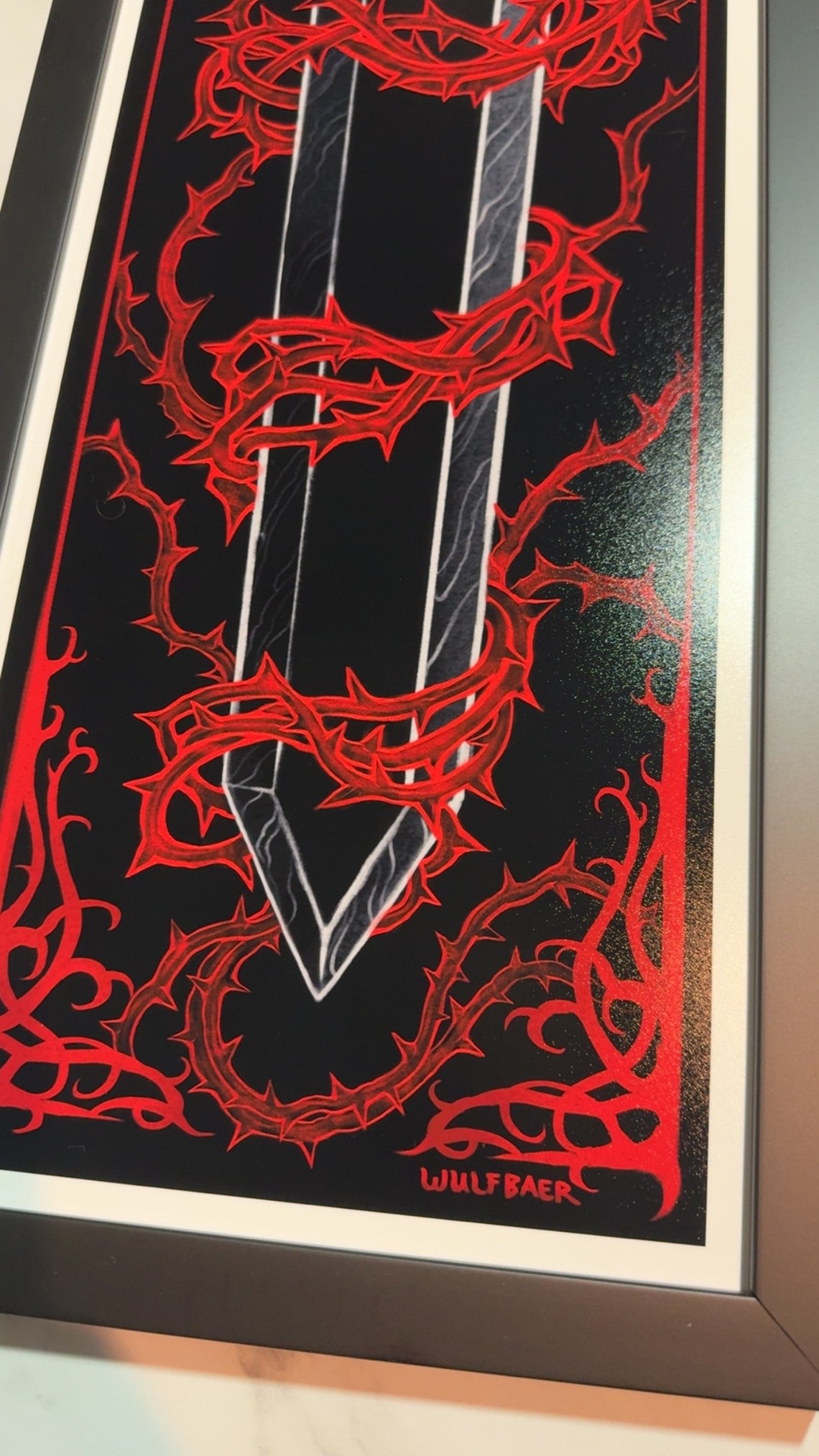 Dragonslayer Sword Vertical Art Print - Guts' Sword Anime Manga Wall ...