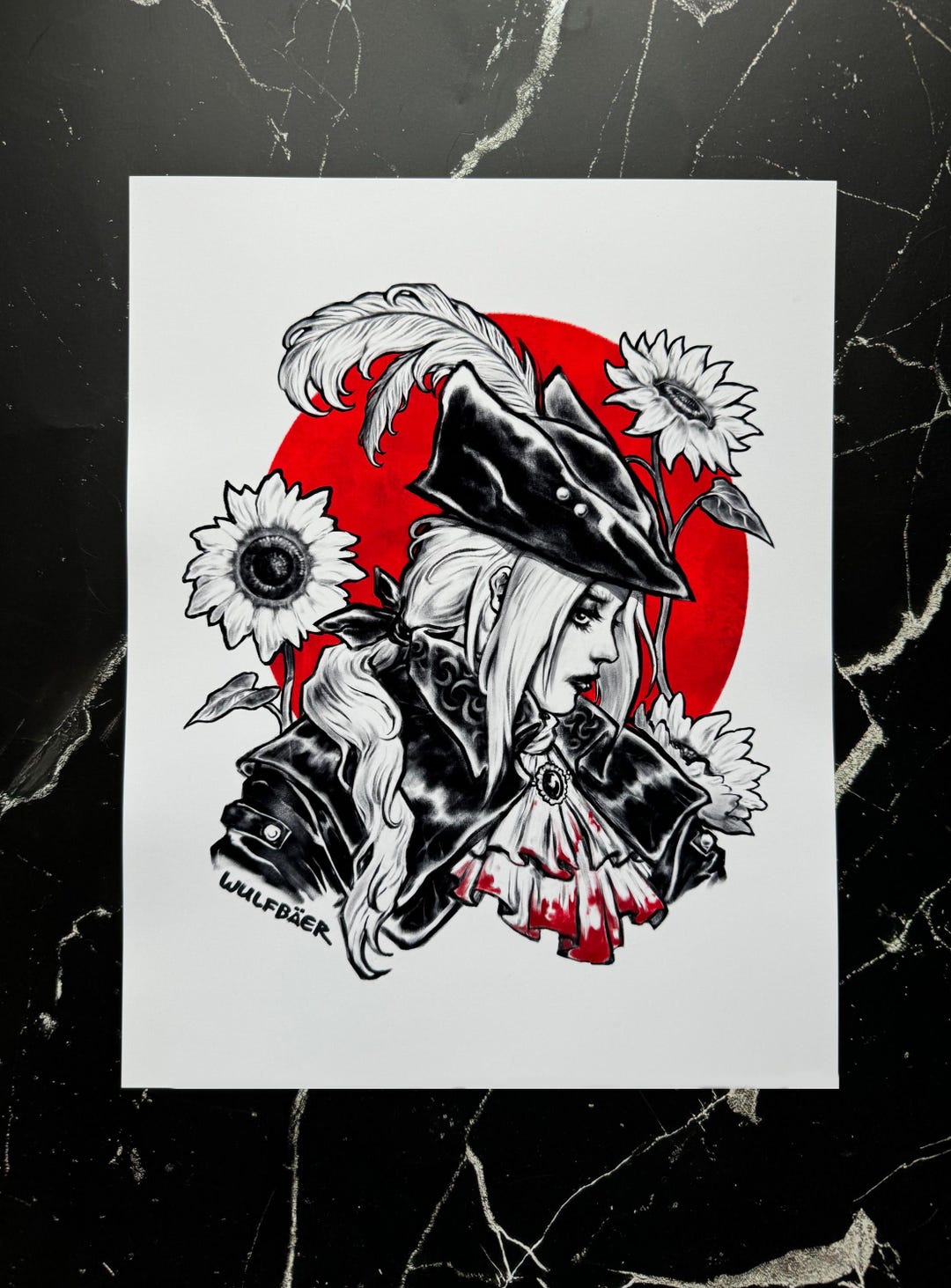 Lady Maria - Bloodborne Luster Art Print, Gothic Horror Fantasy RPG ...