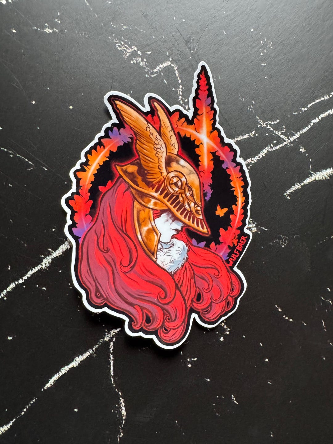 Malenia Sticker, Blade of Miquella, Dark Fantasy RPG UV Resistant ...