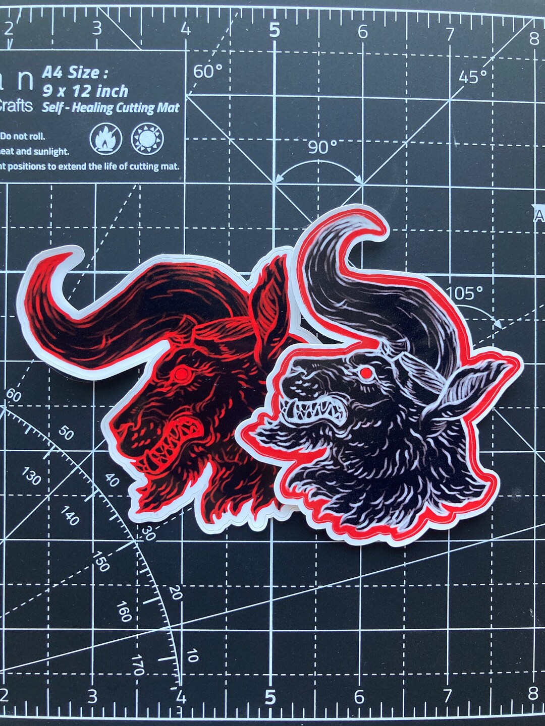 Nosferatu Zodd Sticker, Dark Fantasy Demon Decal, Vinyl Waterproof ...