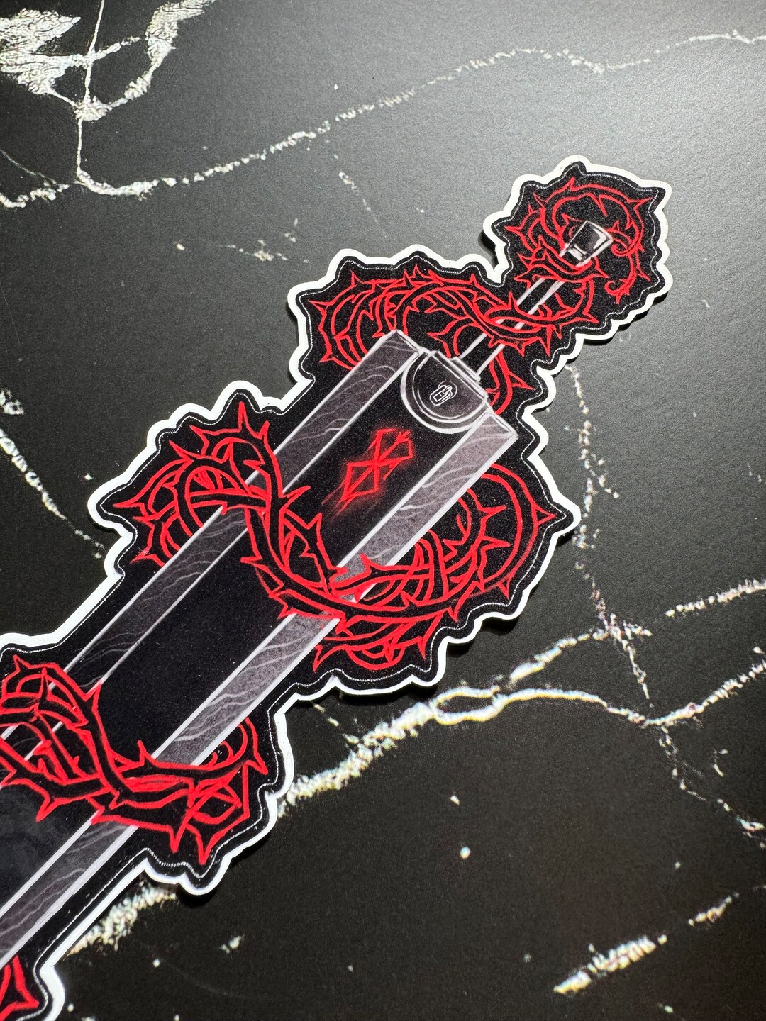 Dragonslayer Sword Sticker, Guts Sword Waterproof Vinyl Sticker, Dark ...