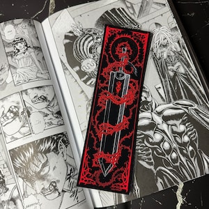 Dragonslayer Sword Bookmark - Guts’ Sword, Dark Fantasy Manga Bookmark ...