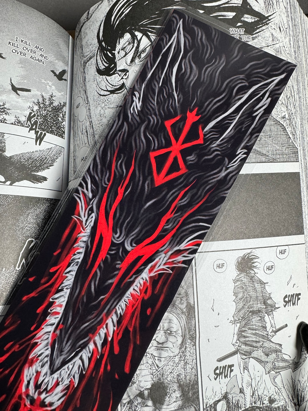 Bloody Beast of Darkness Bookmark Berserk Inspired Wolf - Etsy Sweden