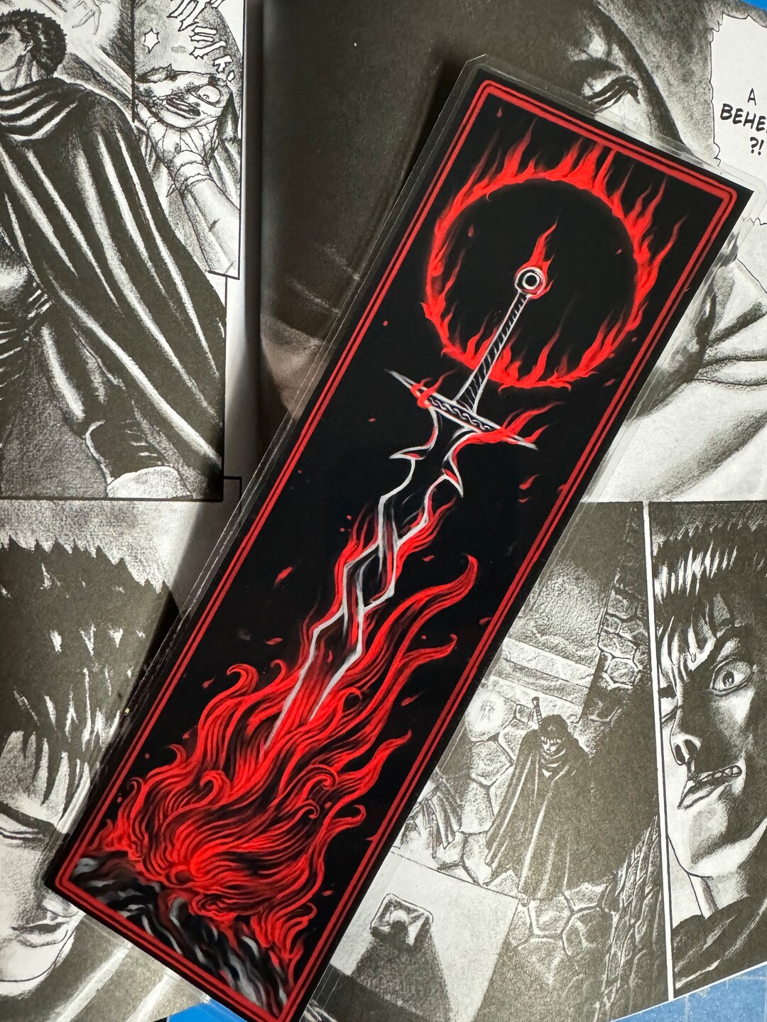 Souls Bonfire Bookmark, Dark Fantasy Jumbo Laminated Waterproof ...