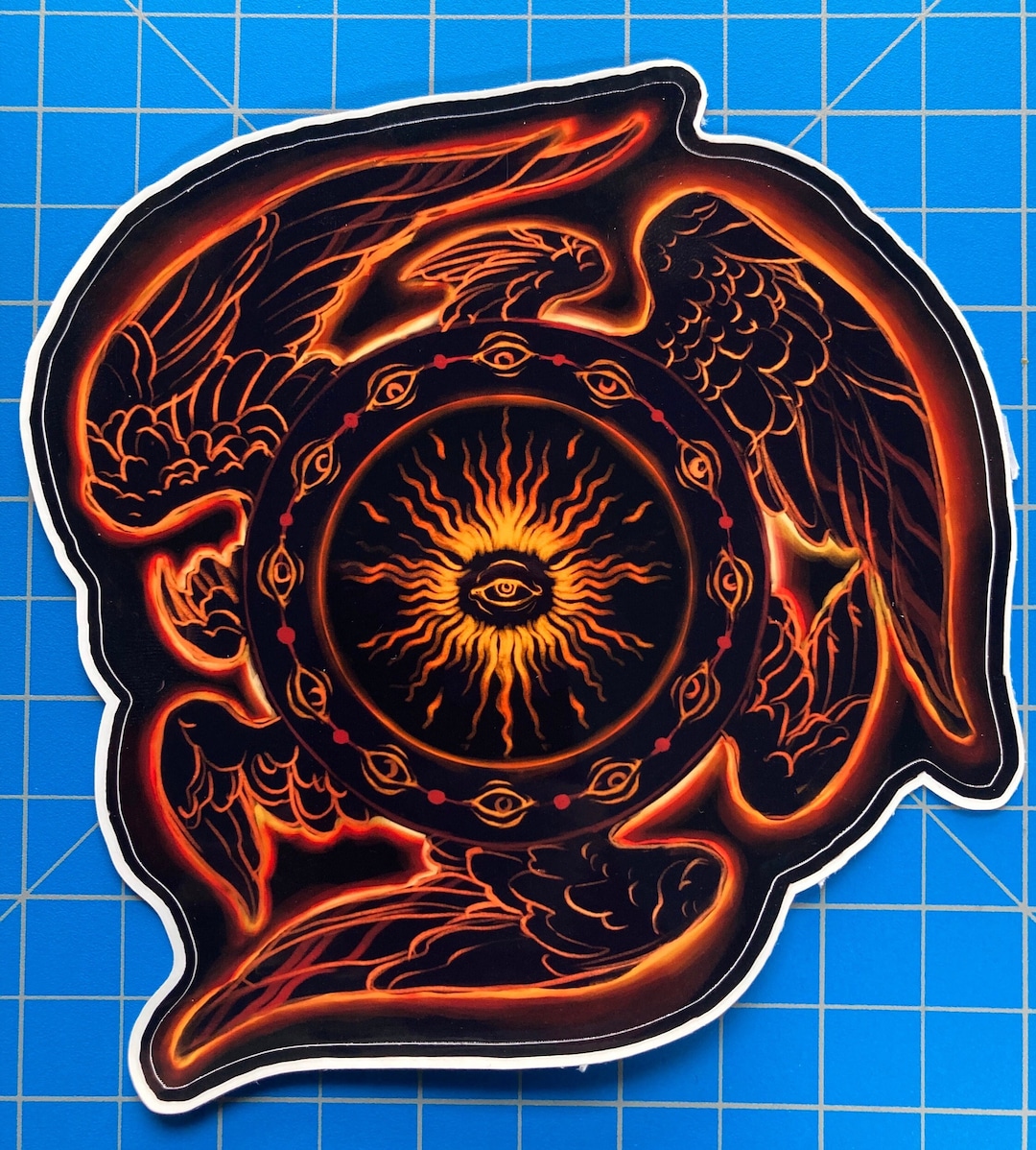 Biblically Accurate Angel Ophanim Sticker Occult Supernatural - Etsy