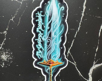 Dragonslayer Sword Sticker, Guts’ Sword Waterproof Vinyl Sticker, Dark ...