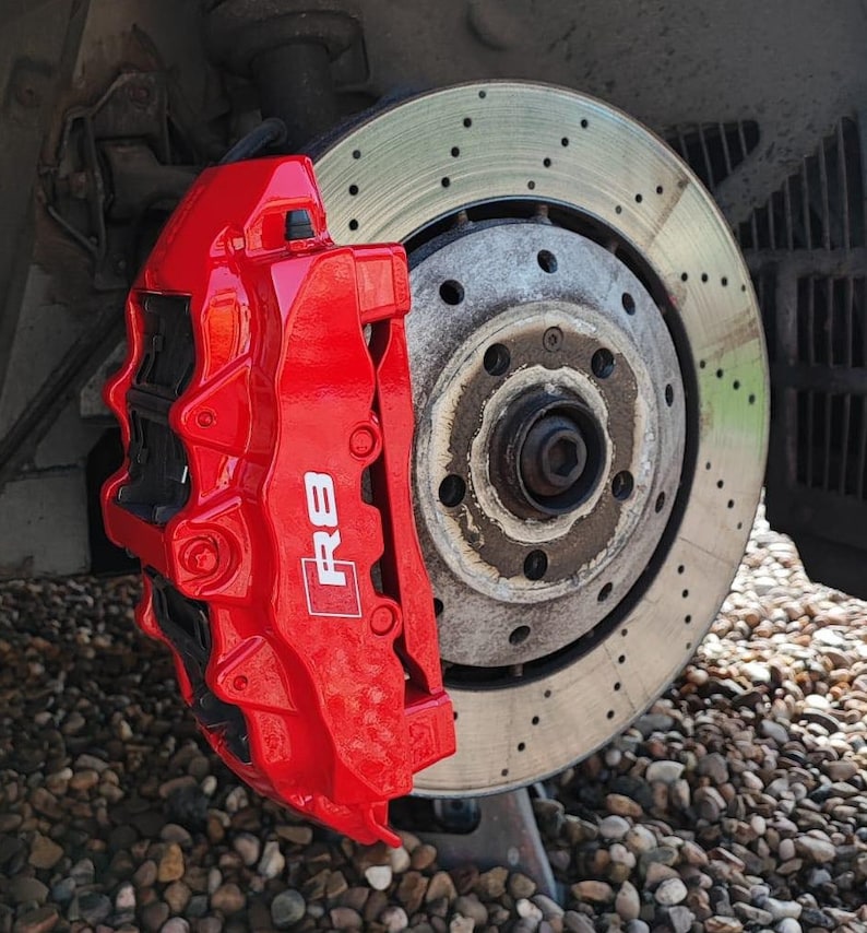 Audi R8 Logo High Temp Brake Caliper Decals Sticker X6 - Etsy