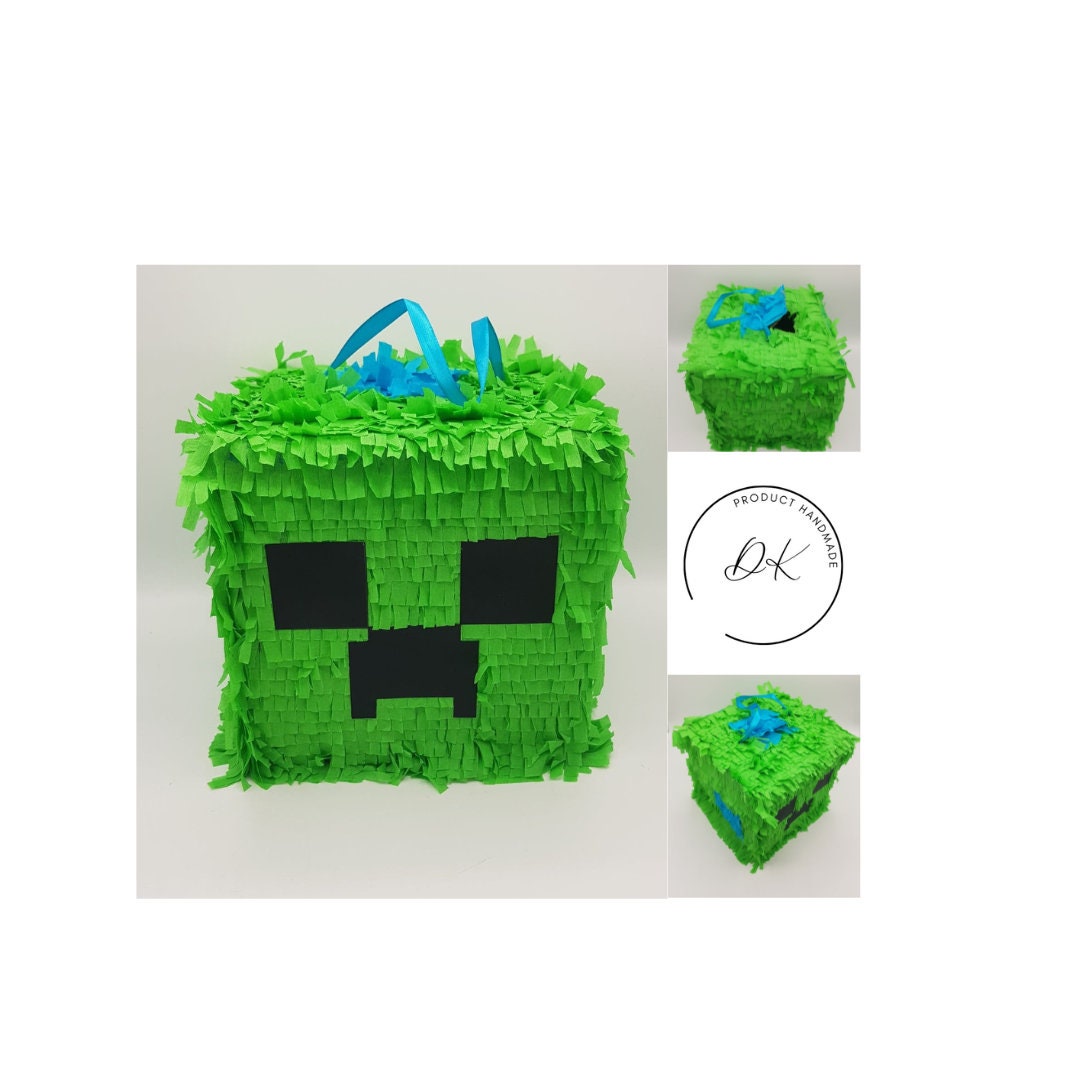 Minecraft Creeper Pinata Birthday Party Pinata Kids Party Game - Etsy