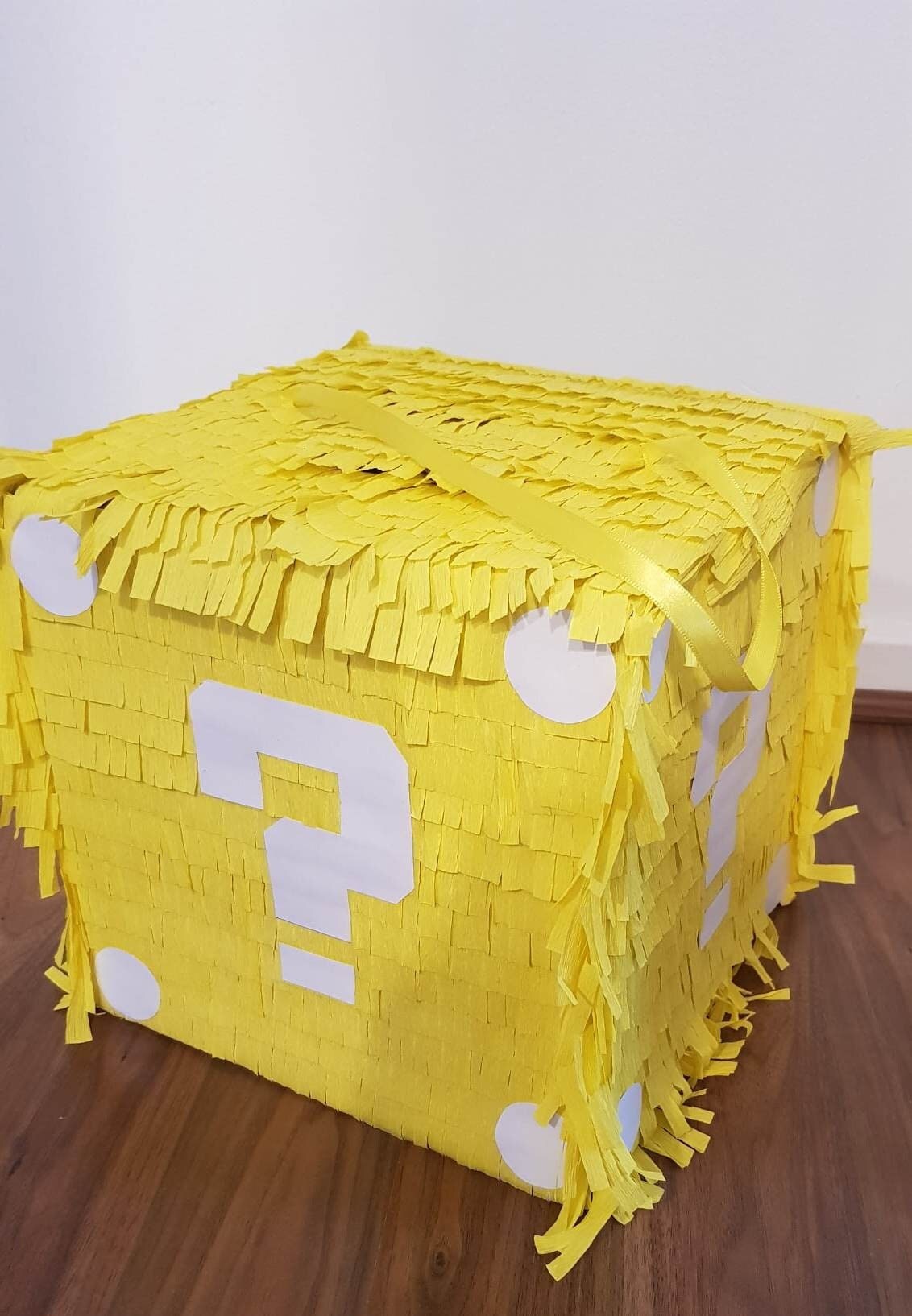 Birthday Mystery Pinata Mario Kids Party Pinatas Mystery Blocks Pinata ...