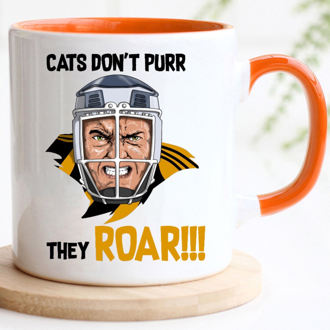 Kilkenny Hurling Mug | Cats Don't Purr They Roar| Irish GAA Gift | Cats ...