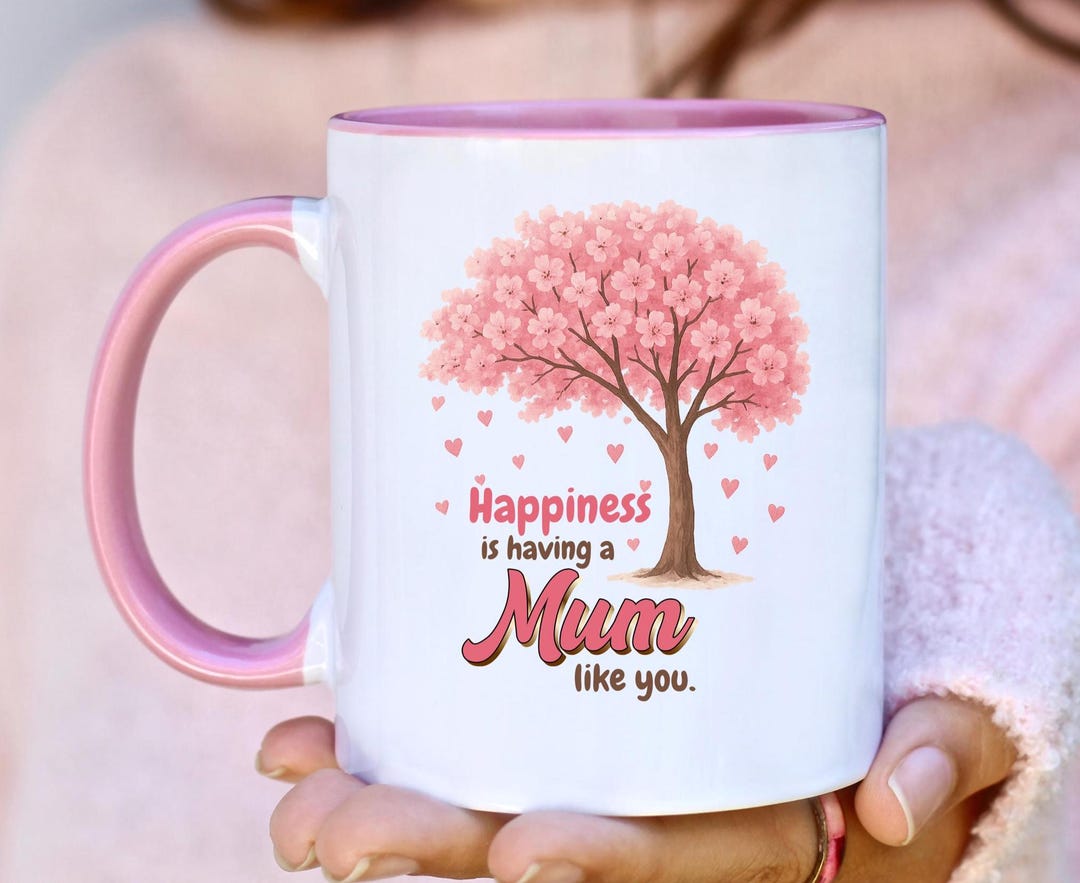 Floral Mum Mug – Happiness is Having a Mum Like You | Gift From ...