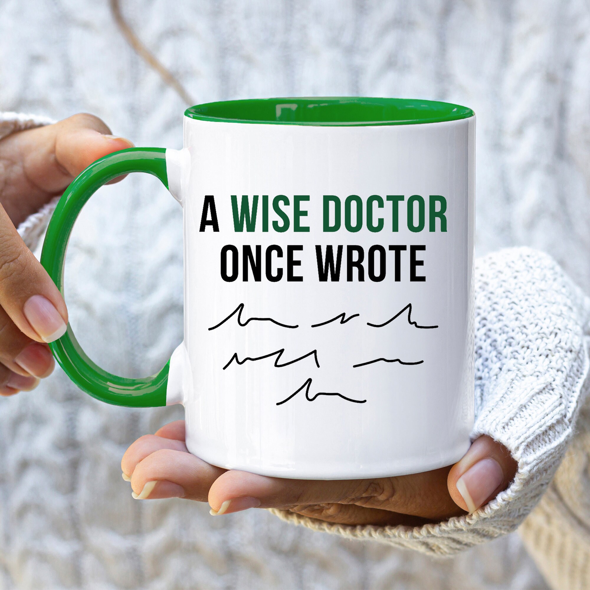 Doctor Gift | A Wise Doctor Once Wrote Mug | Funny Mugs | Gift for ...