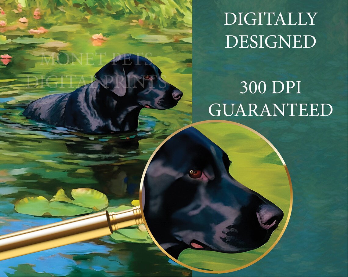 Black Lab Labrador Retriever Digital Download Printable Poster Owner ...